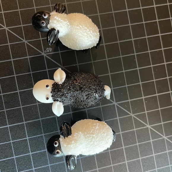 Pier 1 | Accents | Three Small Glass Sheep | Poshmark